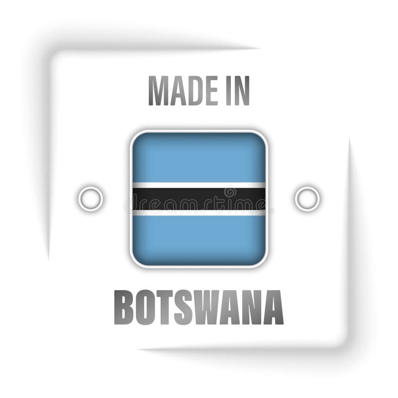Made in Botswana Graphic and Label Stock Vector - Illustration of ...