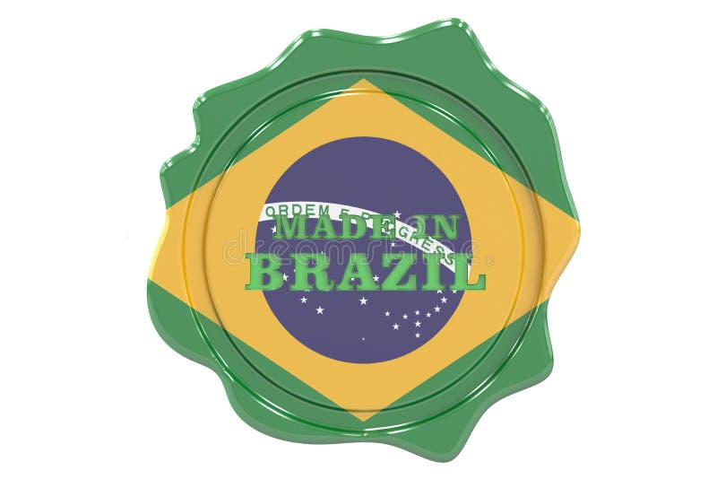Seal of Brazil stock illustration. Illustration of america - 40095004