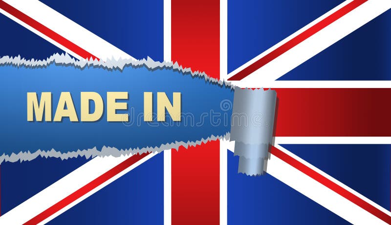 Made in Britain, Flag, Illustration Stock Illustration - Illustration ...