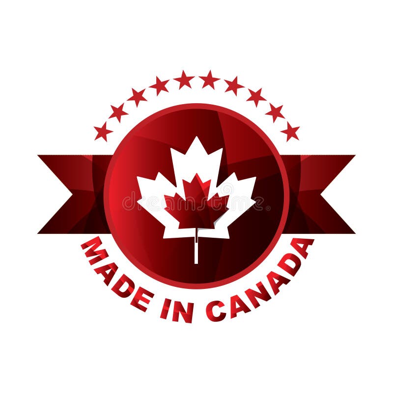 Made in Canada Design. Vector Illustration Decorative Design Stock ...