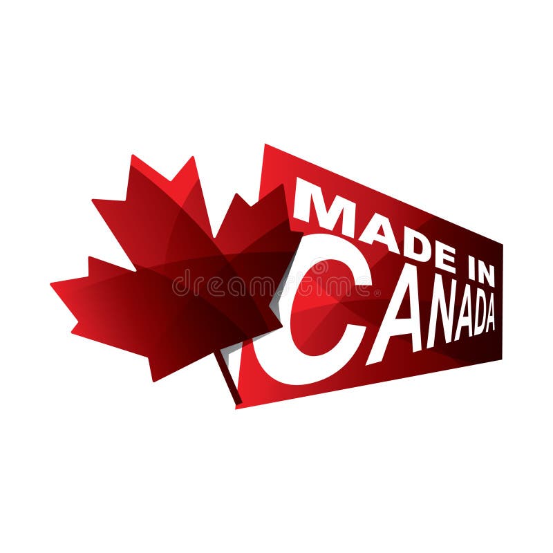 Made in Canada Design. Vector Illustration Decorative Design Stock ...