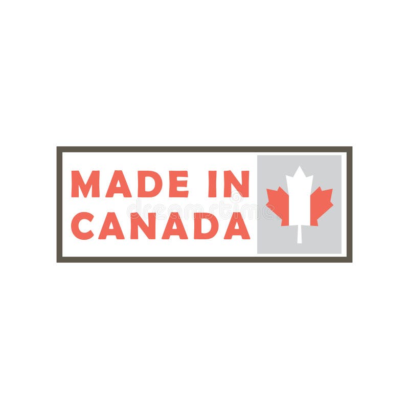 Made in Canada Design. Vector Illustration Decorative Design Stock ...