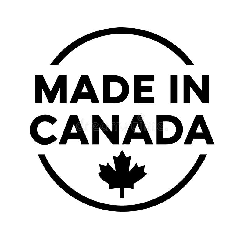 Made in Canada Icon Flat Vector Stock Illustration - Illustration of ...