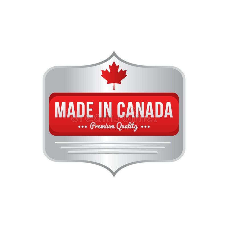 Made in Canada Label Design Stock Vector - Illustration of canada ...