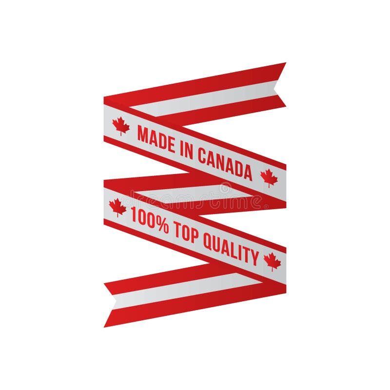 Made in Canada Label Design Stock Vector - Illustration of produces ...