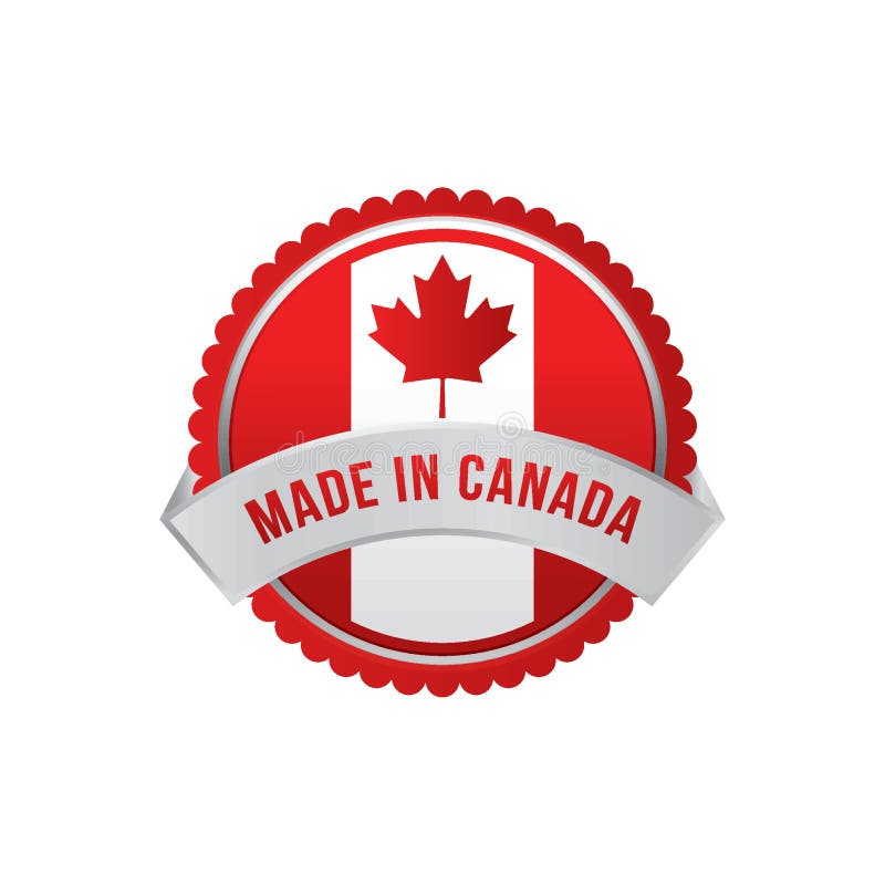 Made in Canada Label Design Stock Vector - Illustration of vector, text ...