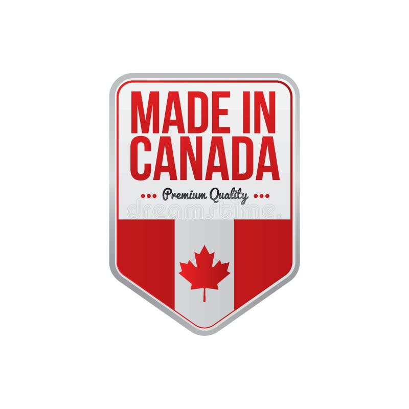 Made in Canada Label Design Stock Vector - Illustration of design ...