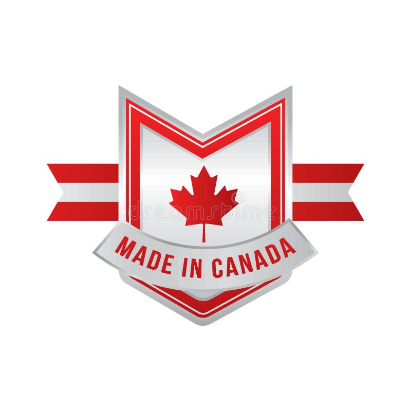 Made in Canada Label Design Stock Vector - Illustration of product ...