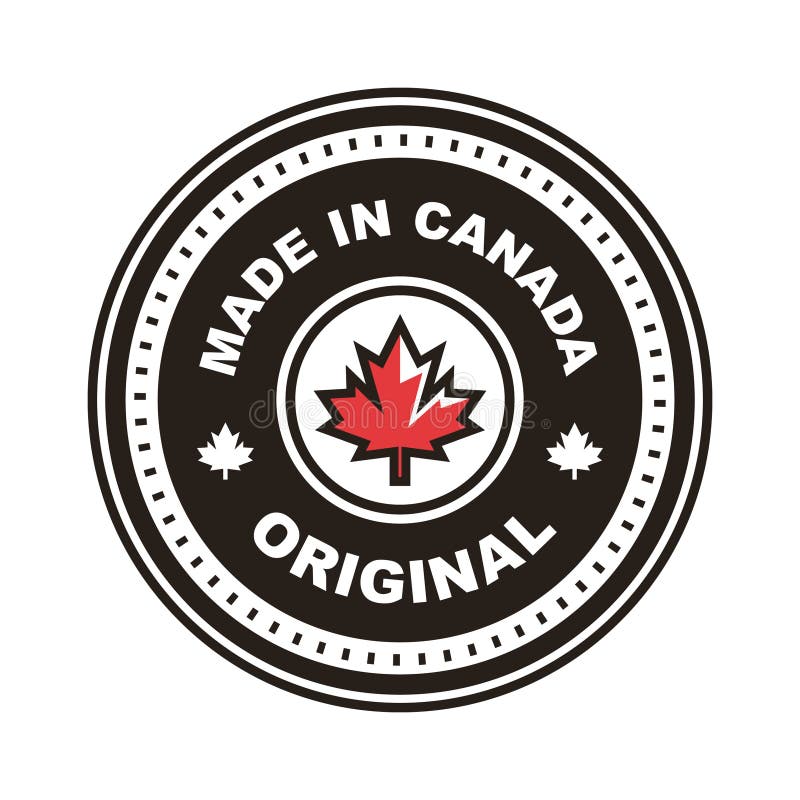 A Made in Canada Label Illustration. Stock Vector - Illustration of ...