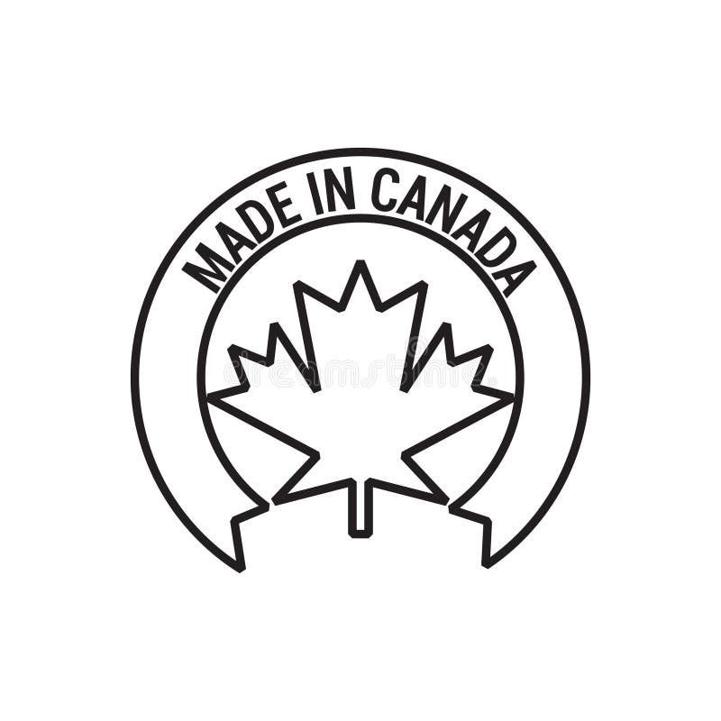 Made in Canada Label. Vector Illustration Decorative Design Stock ...