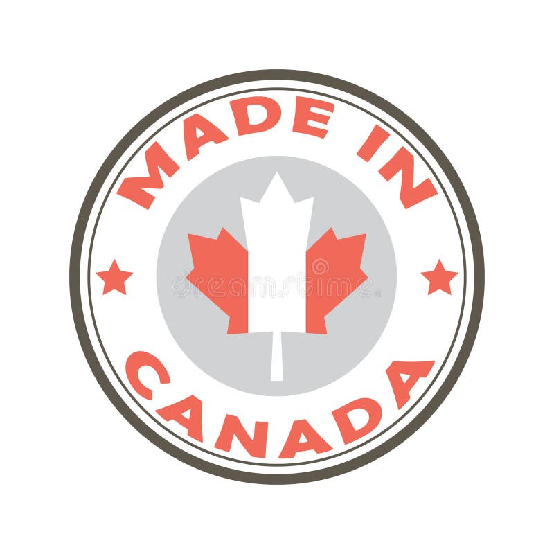 Made in Canada Label. Vector Illustration Decorative Design Stock ...