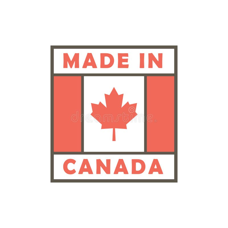 Made in Canada Label. Vector Illustration Decorative Design Stock ...