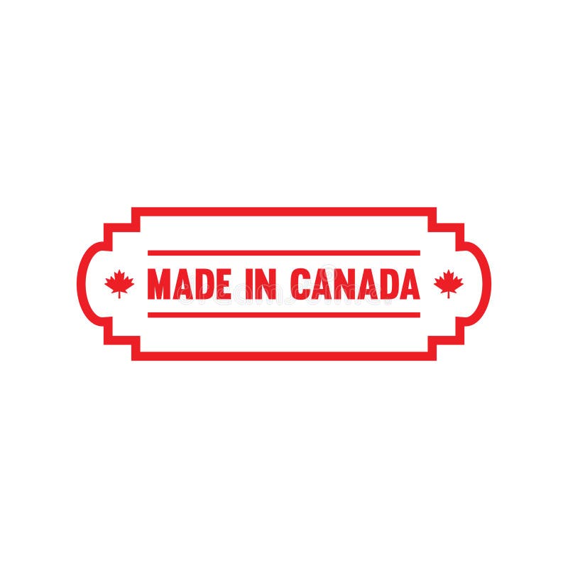 Made in Canada Label. Vector Illustration Decorative Design Stock ...
