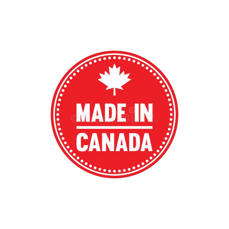 Made in Canada Label. Vector Illustration Decorative Design Stock ...
