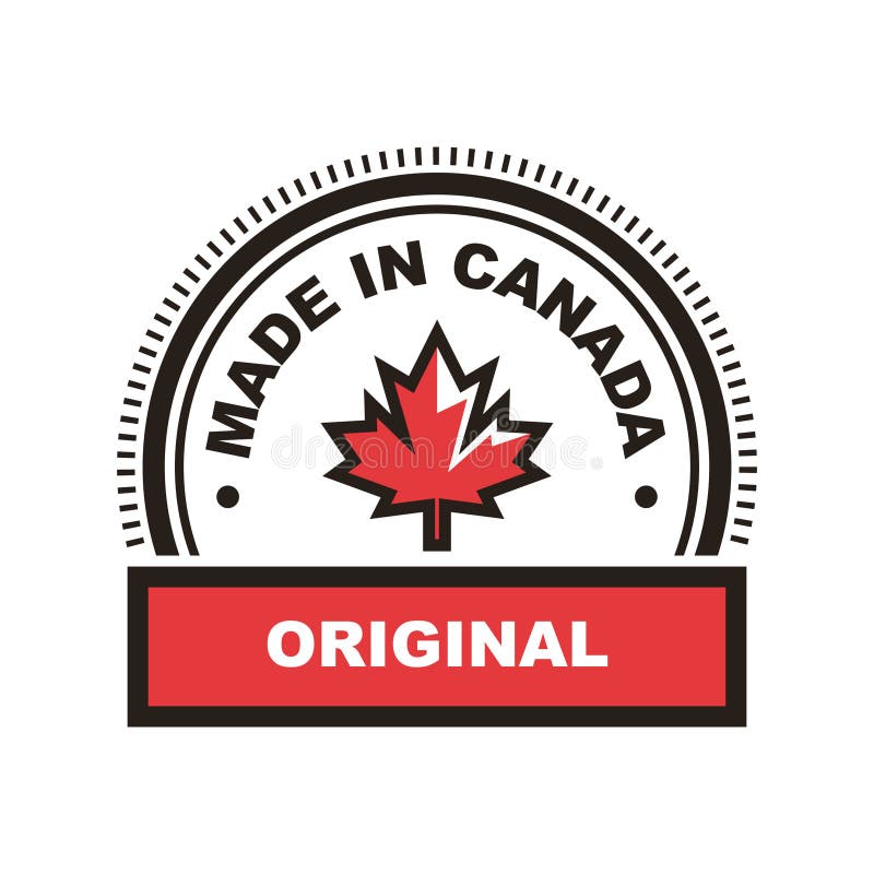 Made in Canada Label. Vector Illustration Decorative Design Stock ...