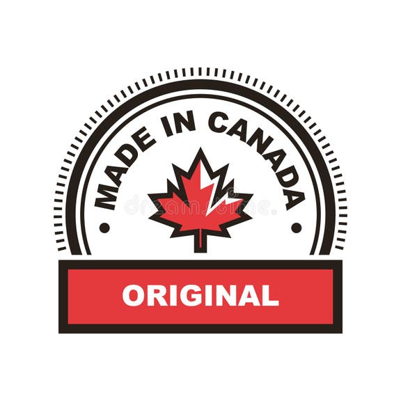 Made in Canada Label. Vector Illustration Decorative Design Stock ...