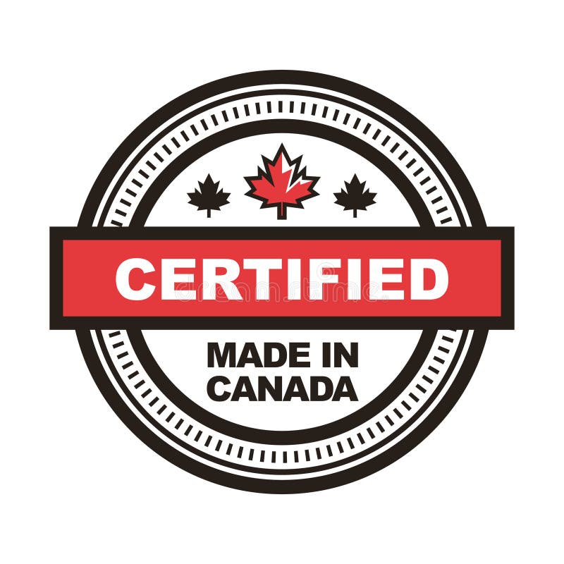 Made in Canada Label. Vector Illustration Decorative Design Stock ...