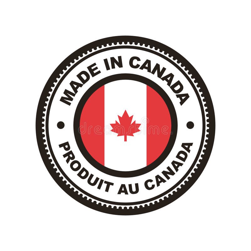 Made in Canada Label. Vector Illustration Decorative Design Stock ...