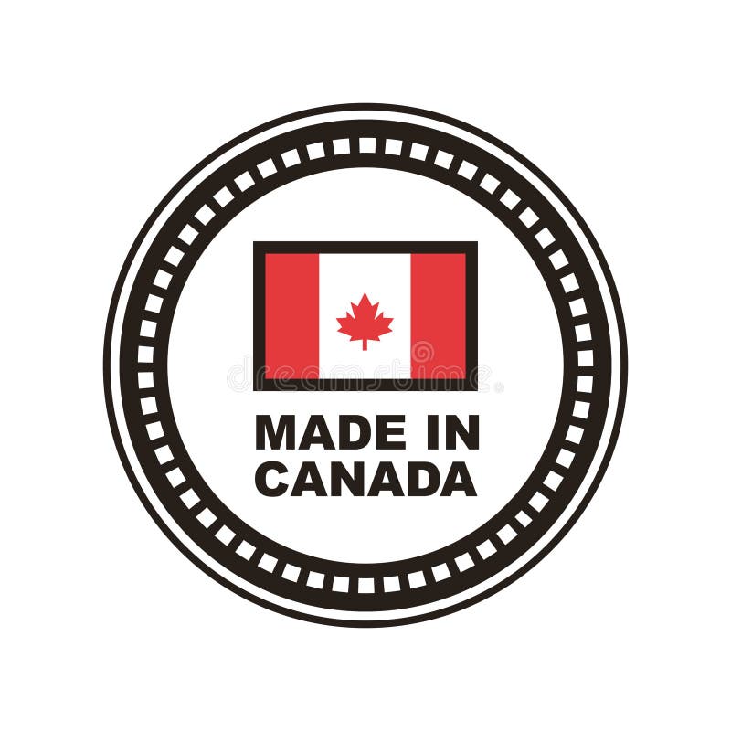 Made in Canada Label. Vector Illustration Decorative Design Stock ...