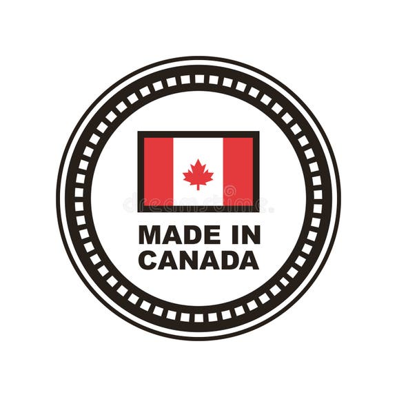 Made in Canada Label. Vector Illustration Decorative Design Stock ...