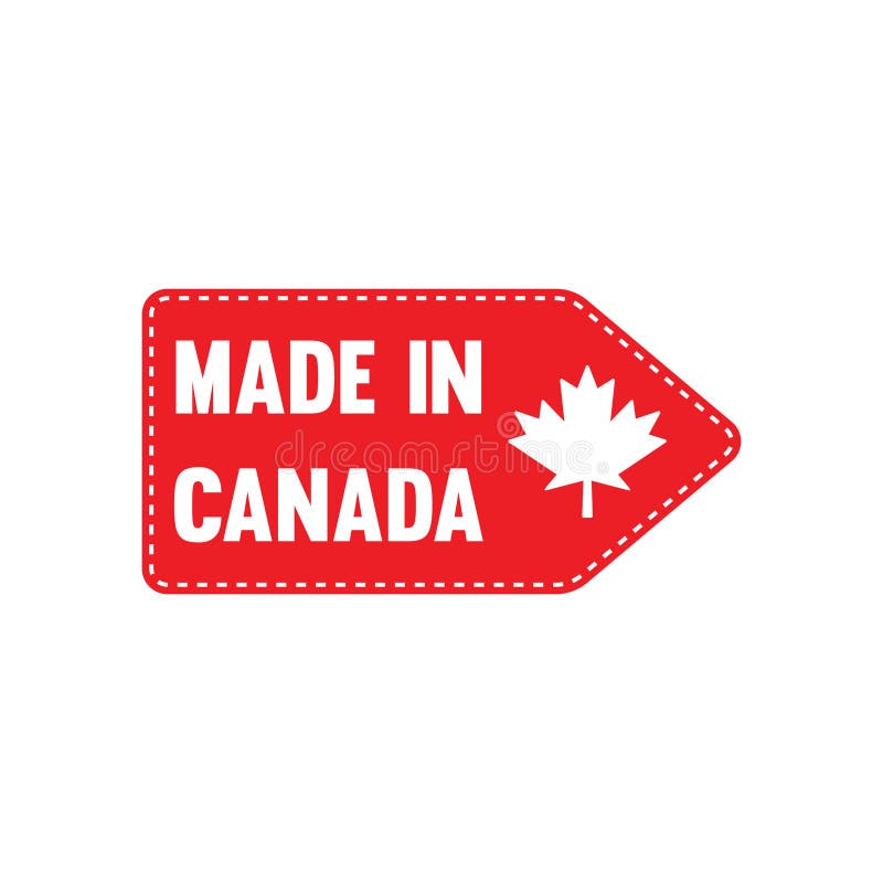 Made in Canada Label. Vector Illustration Decorative Design Stock ...
