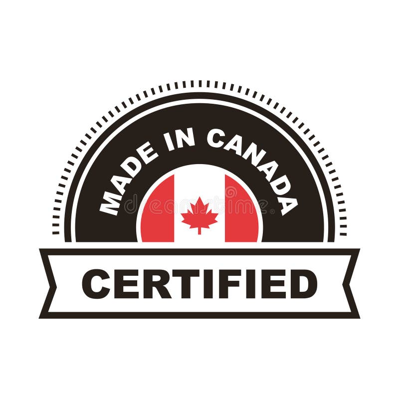 Made in Canada Label. Vector Illustration Decorative Design Stock ...