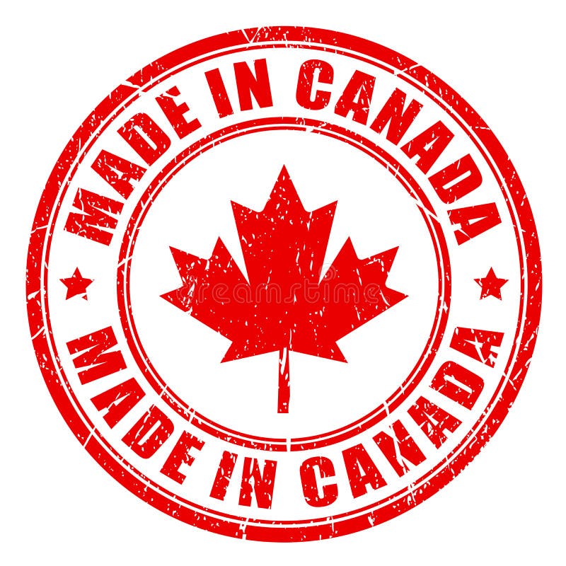 Made in Canada Stamp stock vector. Illustration of printing - 12431669