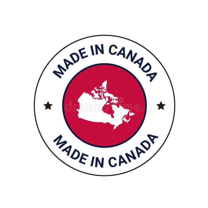 Made in Canada Vector Icon, Vector Logo. Stock Vector - Illustration of ...