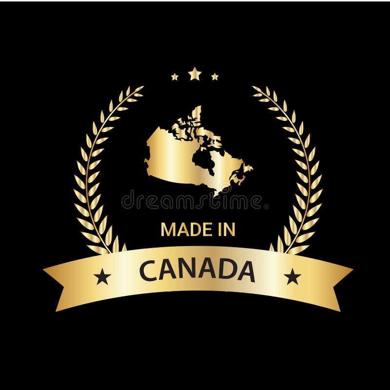 Made in Canada Vector Icon, Vector Logo. Canada Flags Logo Stock Vector ...