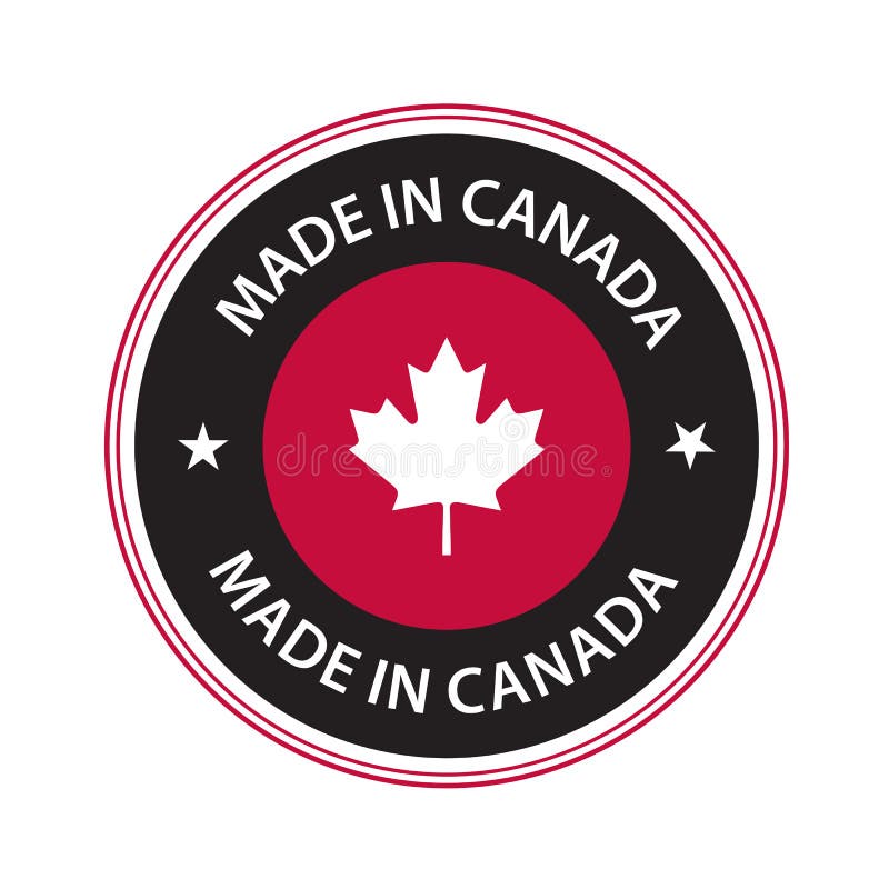 Made in Canada Vector Icon, Vector Logo. Canada Flags Logo Stock Vector ...