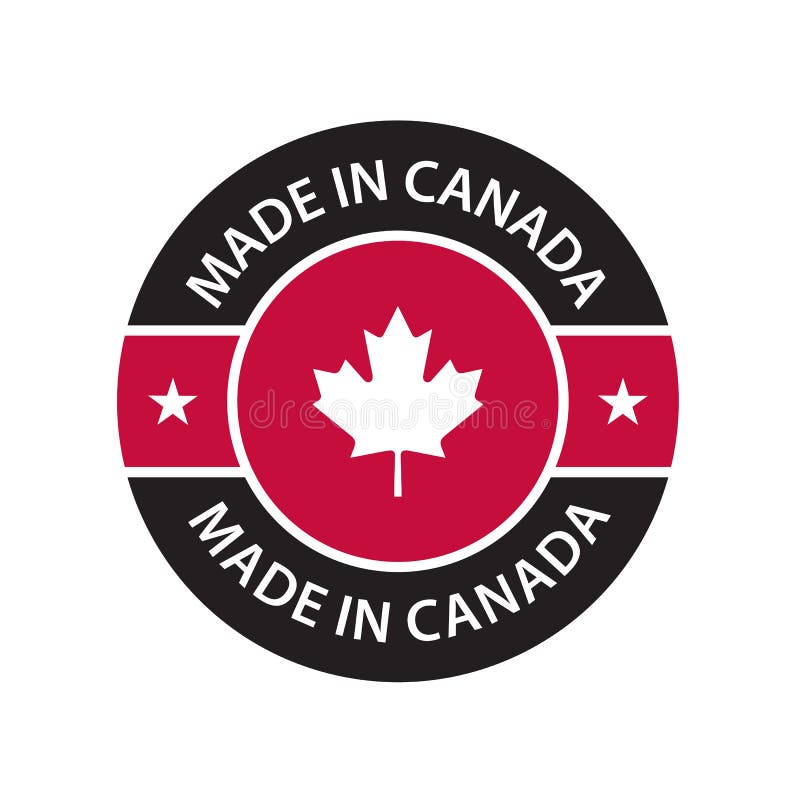 Made in Canada Vector Icon, Vector Logo. Canada Flags Logo Stock Vector ...