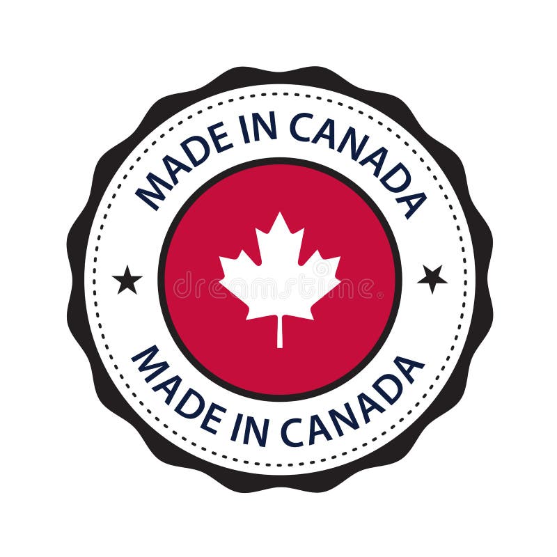 Made in Canada Vector Icon, Vector Logo. Canada Flags Logo Stock Vector ...