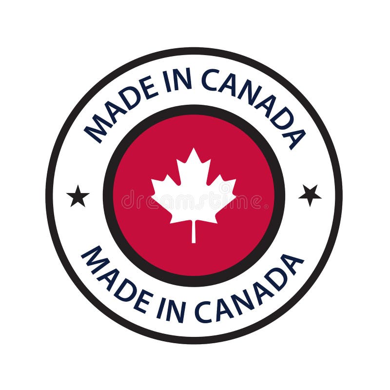 Made in Canada Vector Icon, Vector Logo. Canada Flags Logo Stock Vector ...