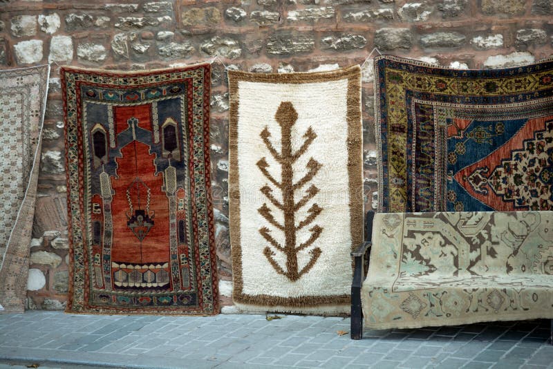 Made Carpet and Rugs of Traditional Types Stock Photo - Image of design ...