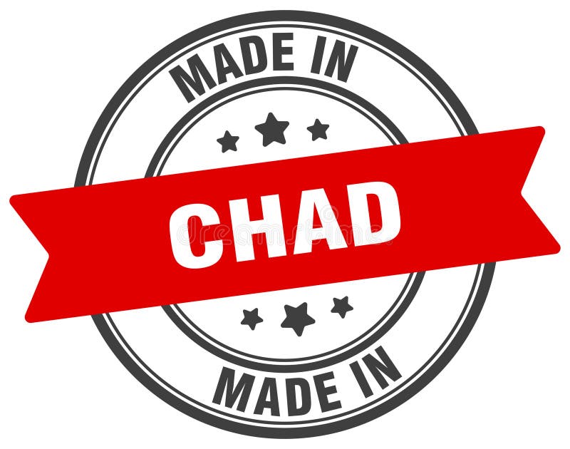 Made in Chad Round Sign. Made in Chad Stamp Stock Vector - Illustration ...
