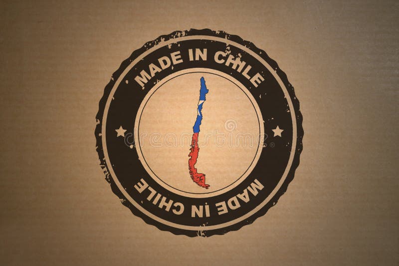 Made in Chile stock image. Image of printout, design - 293910703