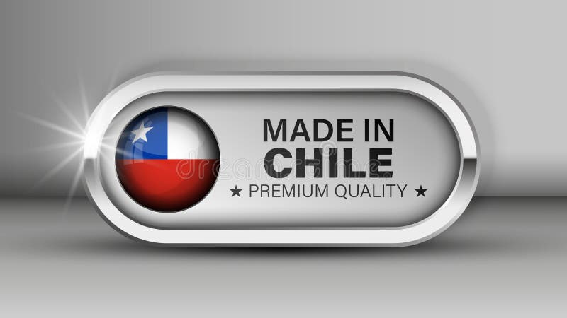 Made in Chile Graphic and Label Stock Vector - Illustration of country ...