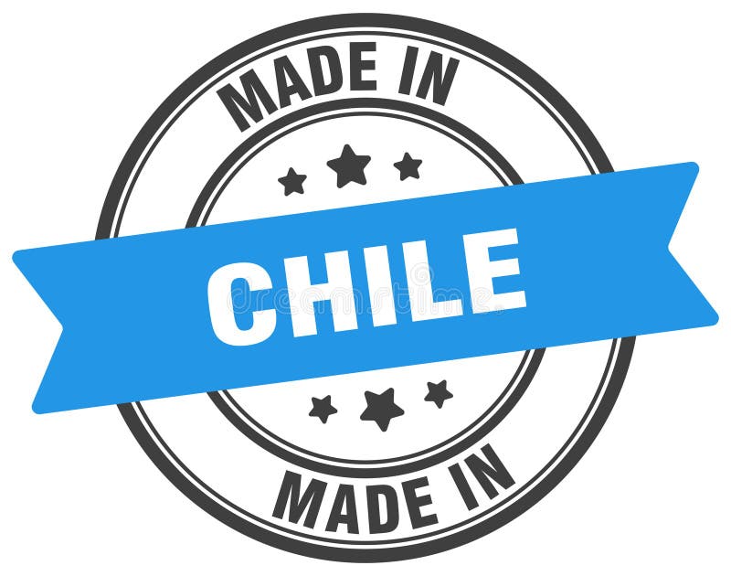 Made in Chile Round Sign. Made in Chile Stamp Stock Vector ...
