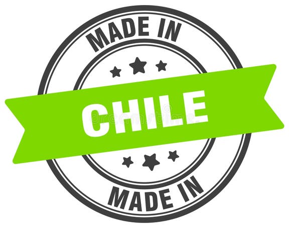 Made in Chile Round Sign. Made in Chile Stamp Stock Vector ...