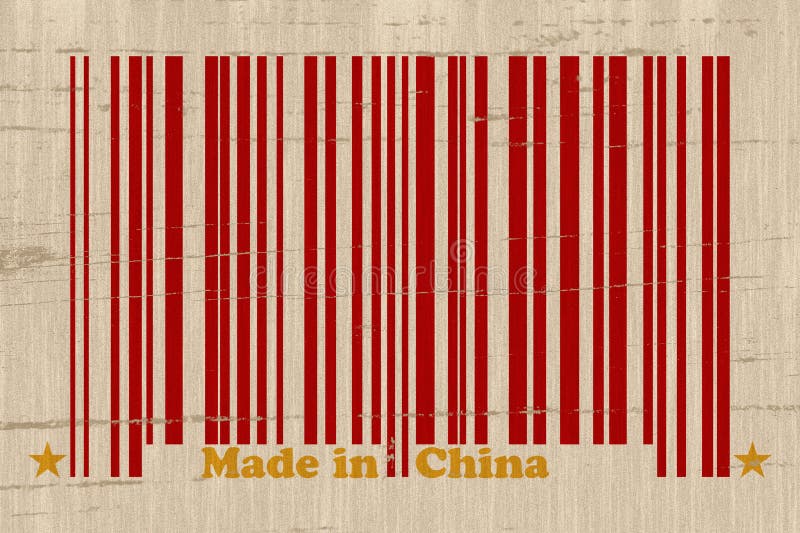 Made in China barcode stock photo. Image of produce, code - 264230