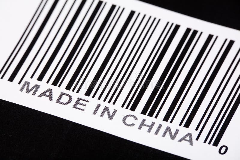 Made in China barcode stock photo. Image of produce, code - 264230