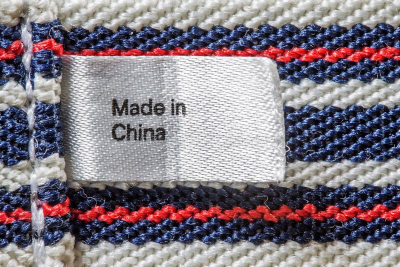 Made in China label stock photo. Image of chinese, label - 84499698
