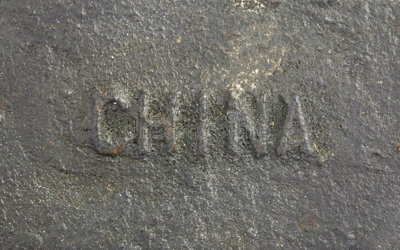 Made in China Metal stock photo. Image of label, manufacturing - 25219016