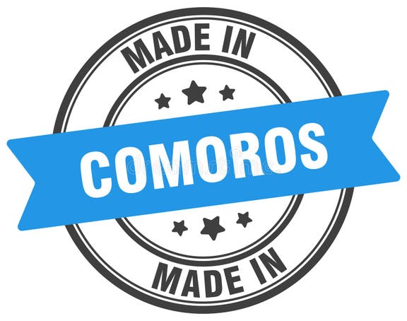 Made in Comoros Round Sign. Made in Comoros Stamp Stock Vector ...