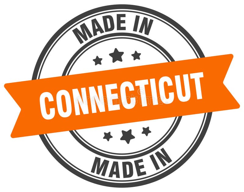 Made in Connecticut Round Sign. Made in Connecticut Stamp Stock Vector ...