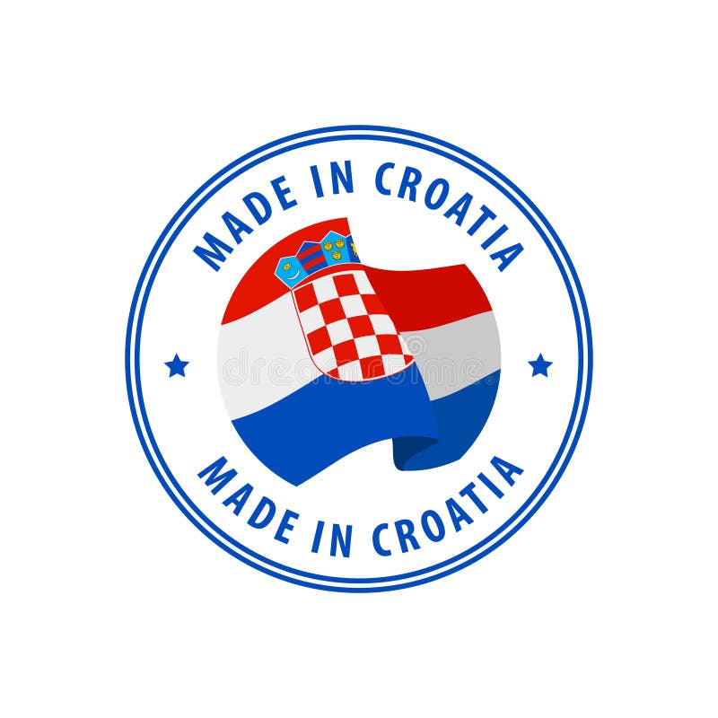 Made in Croatia Stamp, Sticker. Vector Illustration Stock Illustration ...
