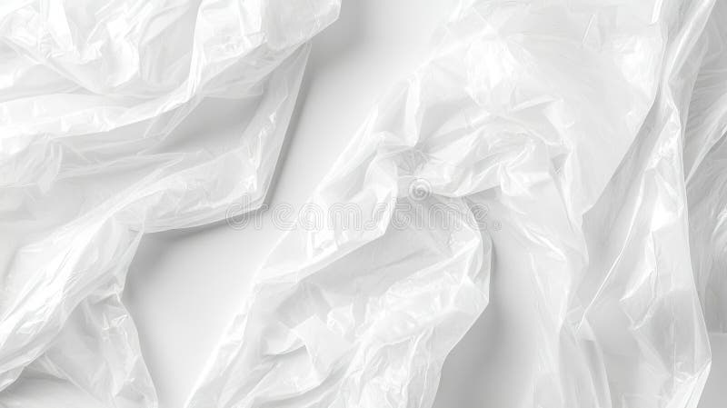 It is Made from Crumpled White Plastic that Has a Textured Appearance ...