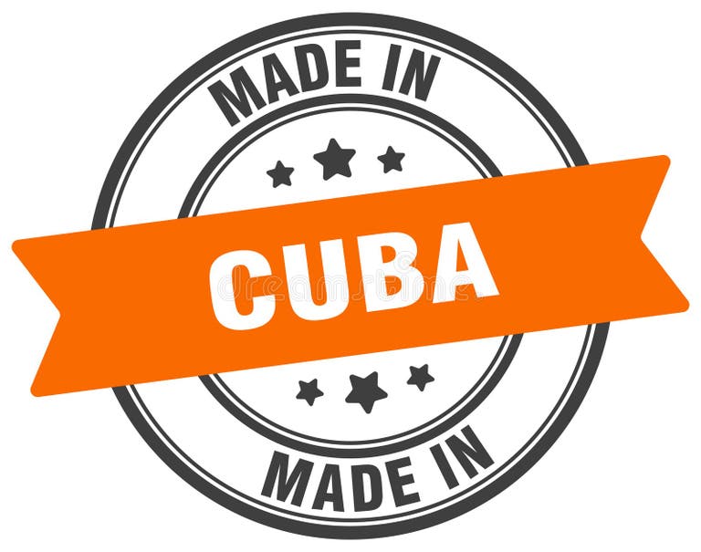 Made in Cuba Round Sign. Made in Cuba Stamp Stock Vector - Illustration ...