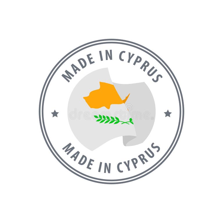 Made in Cyprus Stamp, Sticker. Vector Illustration Stock Illustration ...