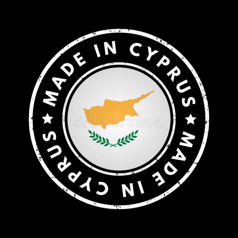 Made in Cyprus Text Emblem Badge, Concept Background Stock Illustration ...